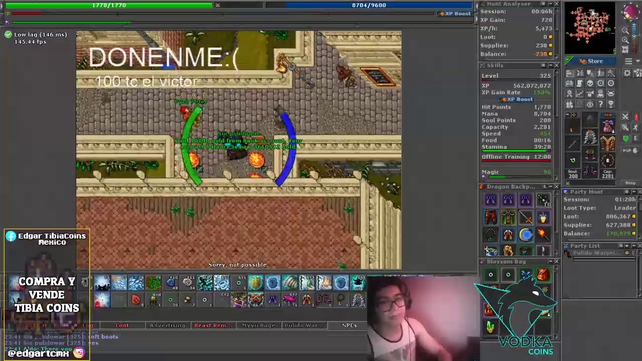 [Tibia] Team hunt 300+ - YouTube