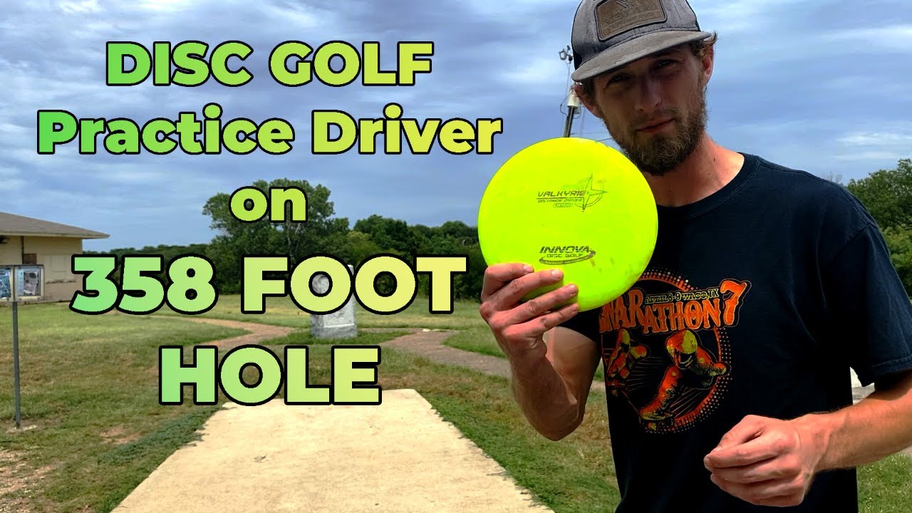 Practice Disc Golf on 358 foot Hole #discgolf - YouTube