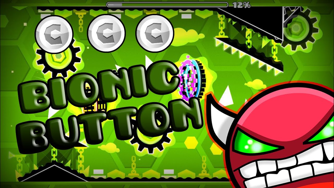 Geometry Dash | 2.0 | Bionic Button | Easy Demon | by TheRealDarnoc ...