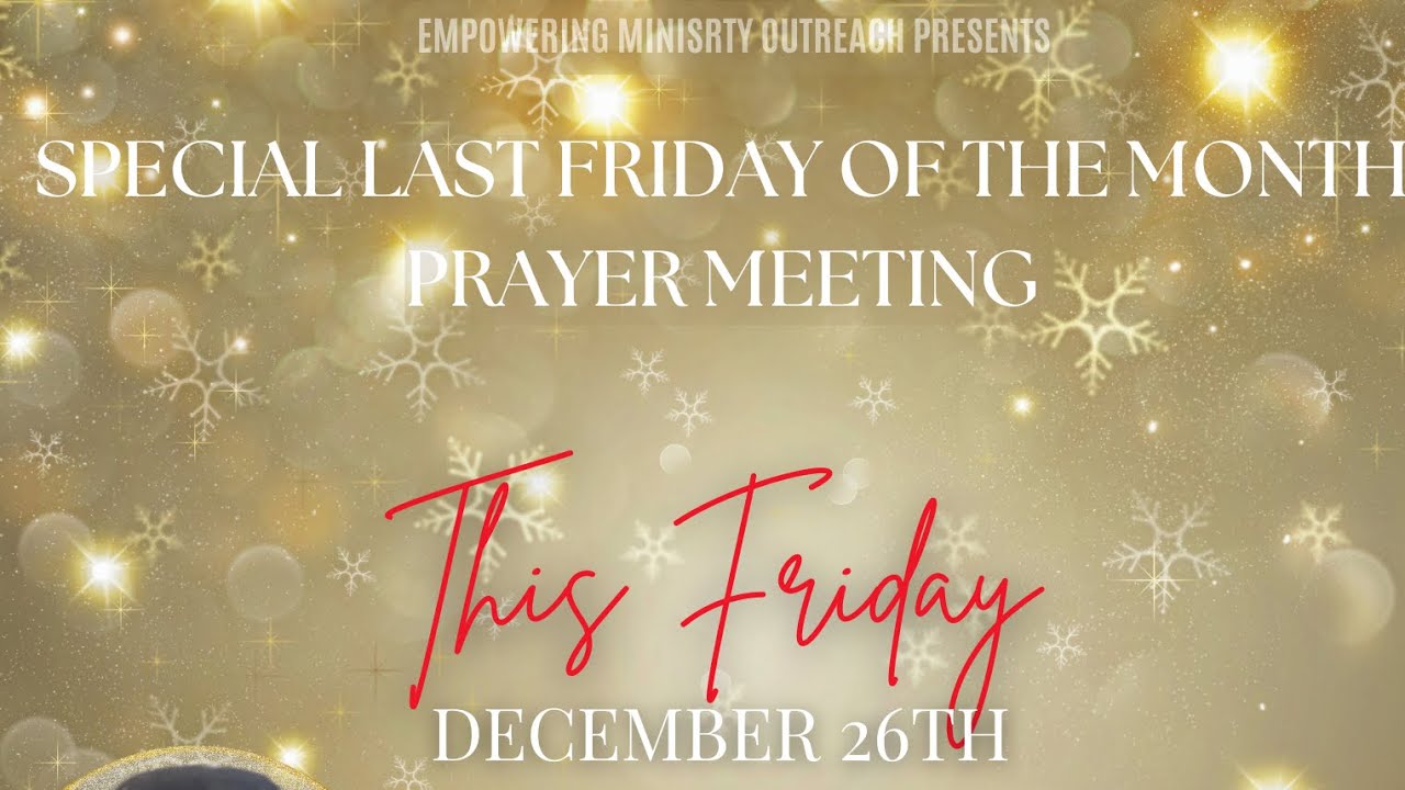 EMO Monthly Prayer Service (Last Friday's) - YouTube