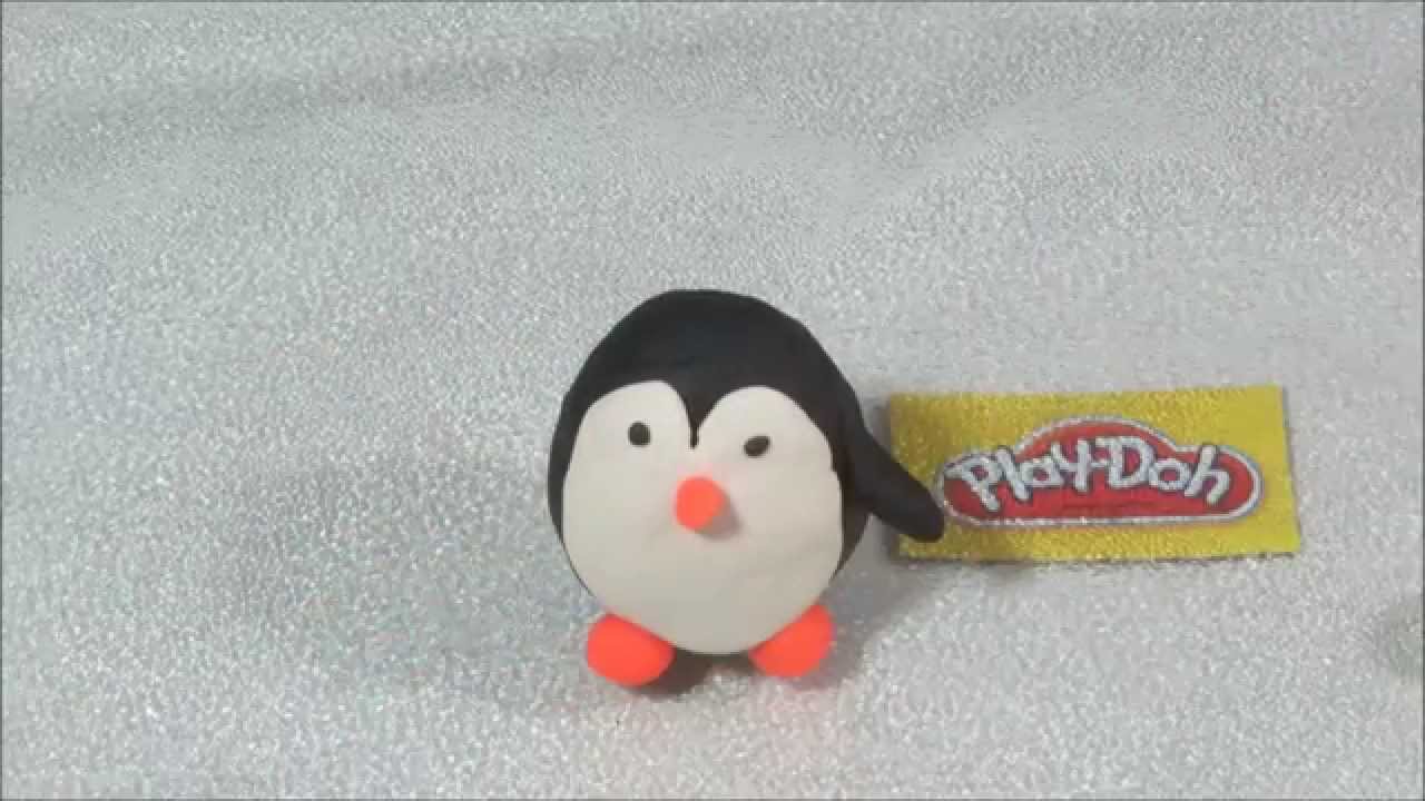 Play Doh Penguin - How to make aquatic flightless Playdough Antarctica ...
