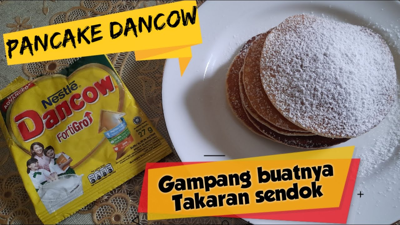 PANCAKE SUSU DANCOW | DORAYAKI takaran sendok enak mudah buatnya | Lely ...