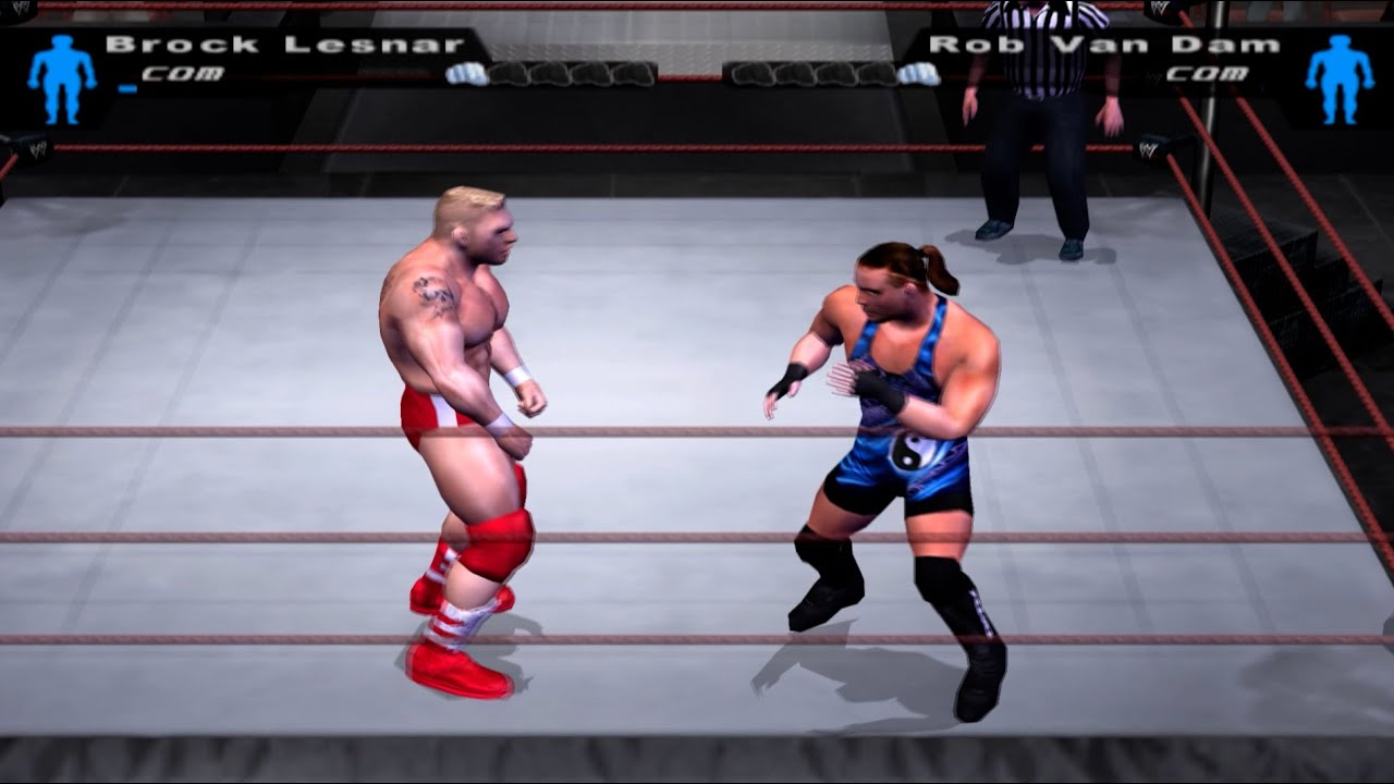 Ladder Match | Brock Lesnar Vs Rob Van Dam | Walkthrough Gameplay - YouTube