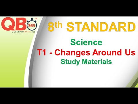 TN | 8th Standard Science - T1 - Changes Around Us Chapter Important ...