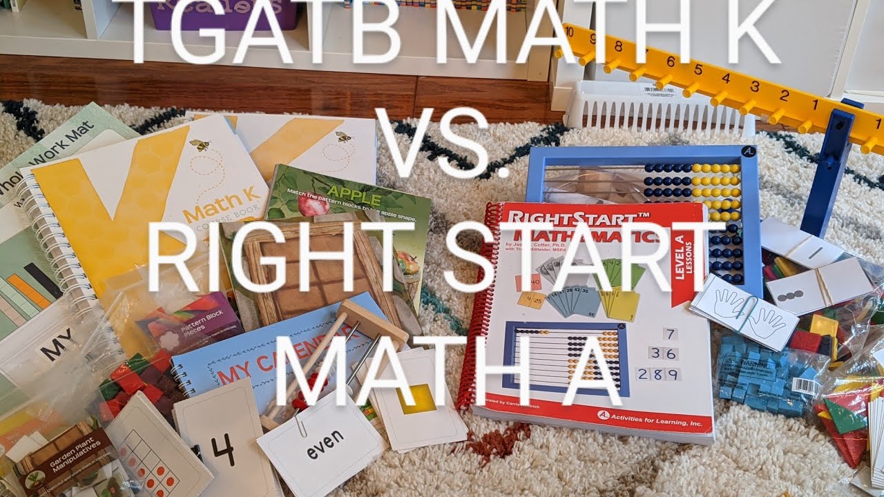 TGATB Math K vs. Right Start Math level A - YouTube