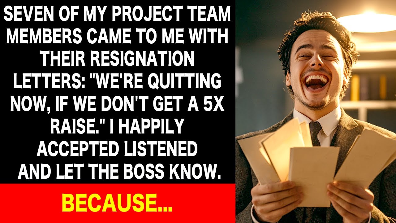 Seven of my project team members wanted to resign if they didn't get a ...
