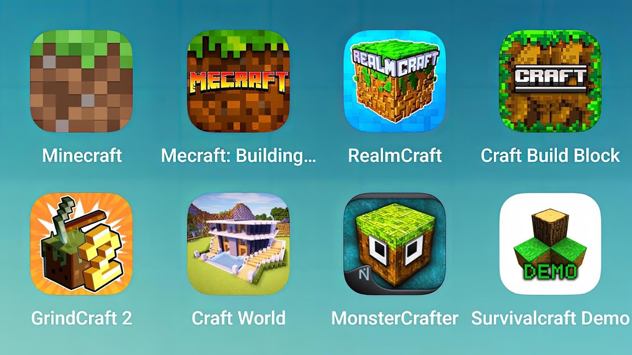 Minecraft, Mecraft Building, RealmCraft, Craft Build Block, GrindCraft ...