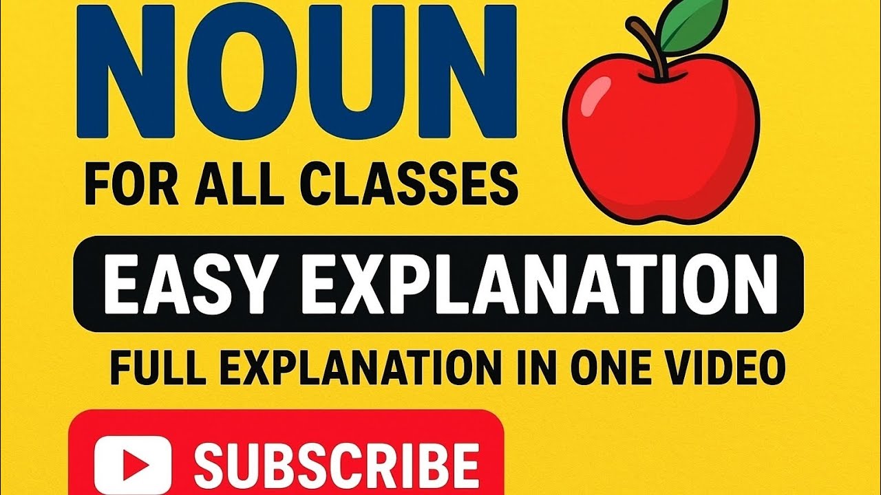 Noun || Easy Explanation video || All Topics In One Video || - YouTube