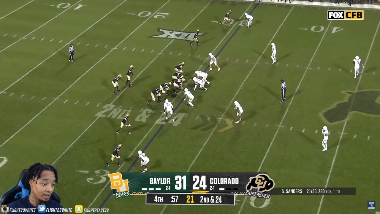 FlightReacts To Baylor Bears vs. Colorado Buffaloes Highlights | 2024 ...