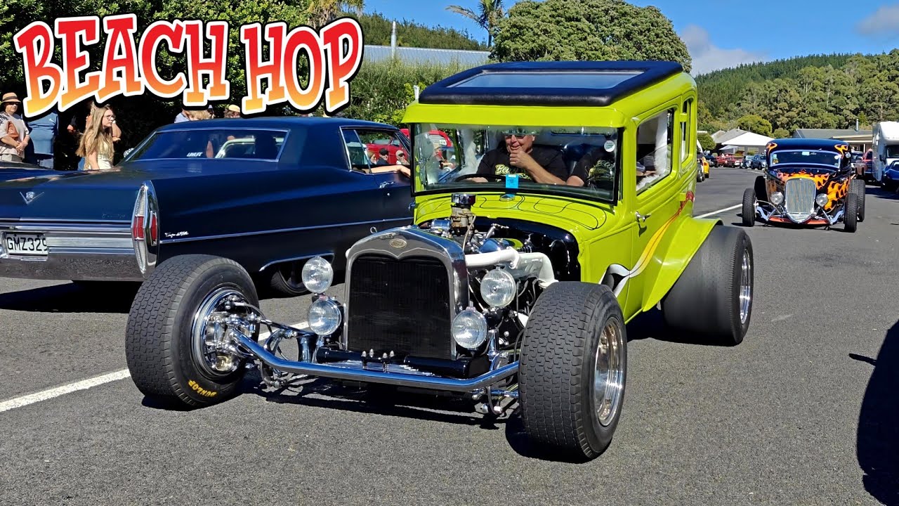 ALL THE CARS of Beach Hop 2025 || Onemana Beach Parade, Friday [4K ...