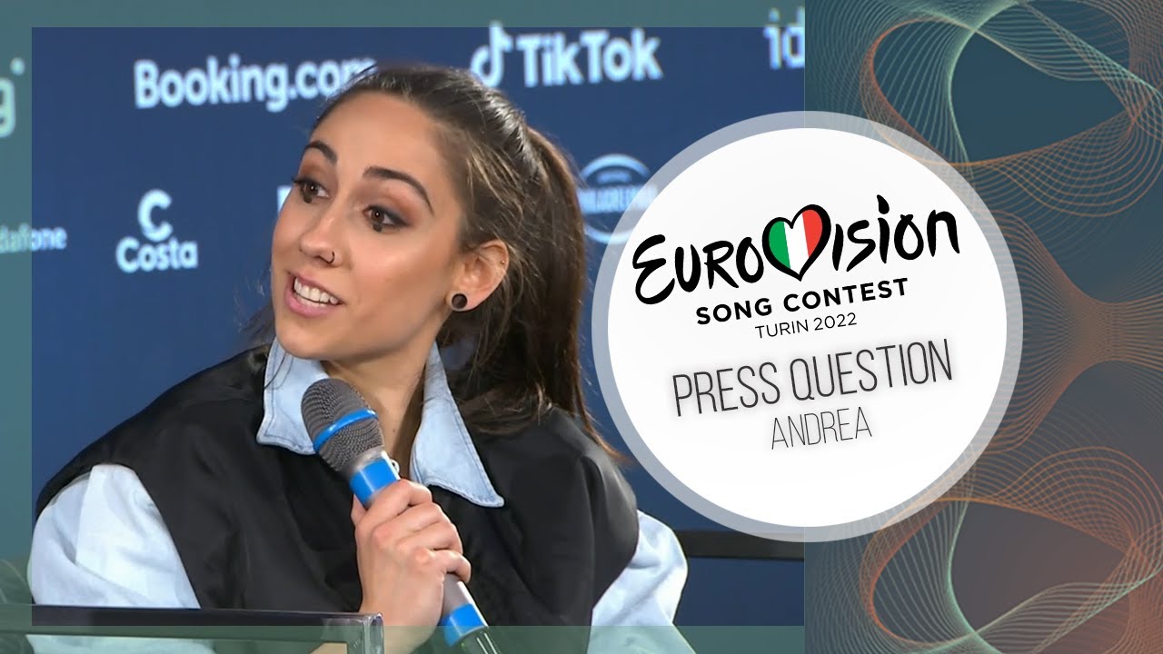 PRESS QUESTION Andrea (North Macedonia Eurovision 2022) - YouTube