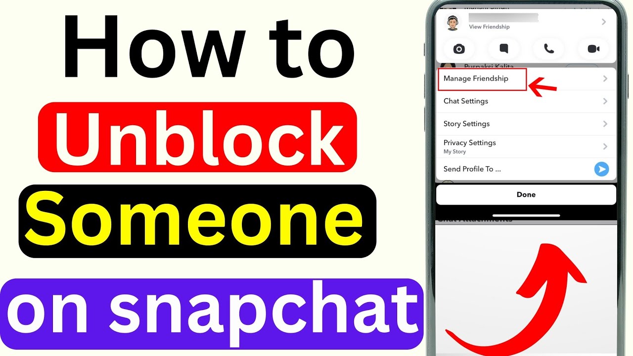 how to unblock snapchat user | how to unblock friends on snapchat - YouTube