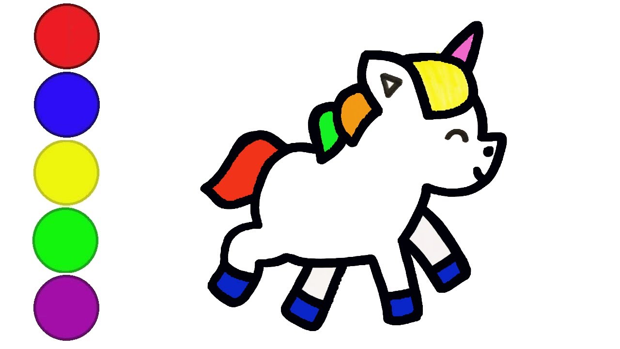 Сурет салу бірмүйіз | Unicorn bolalar uchun rasm | How to draw a ...