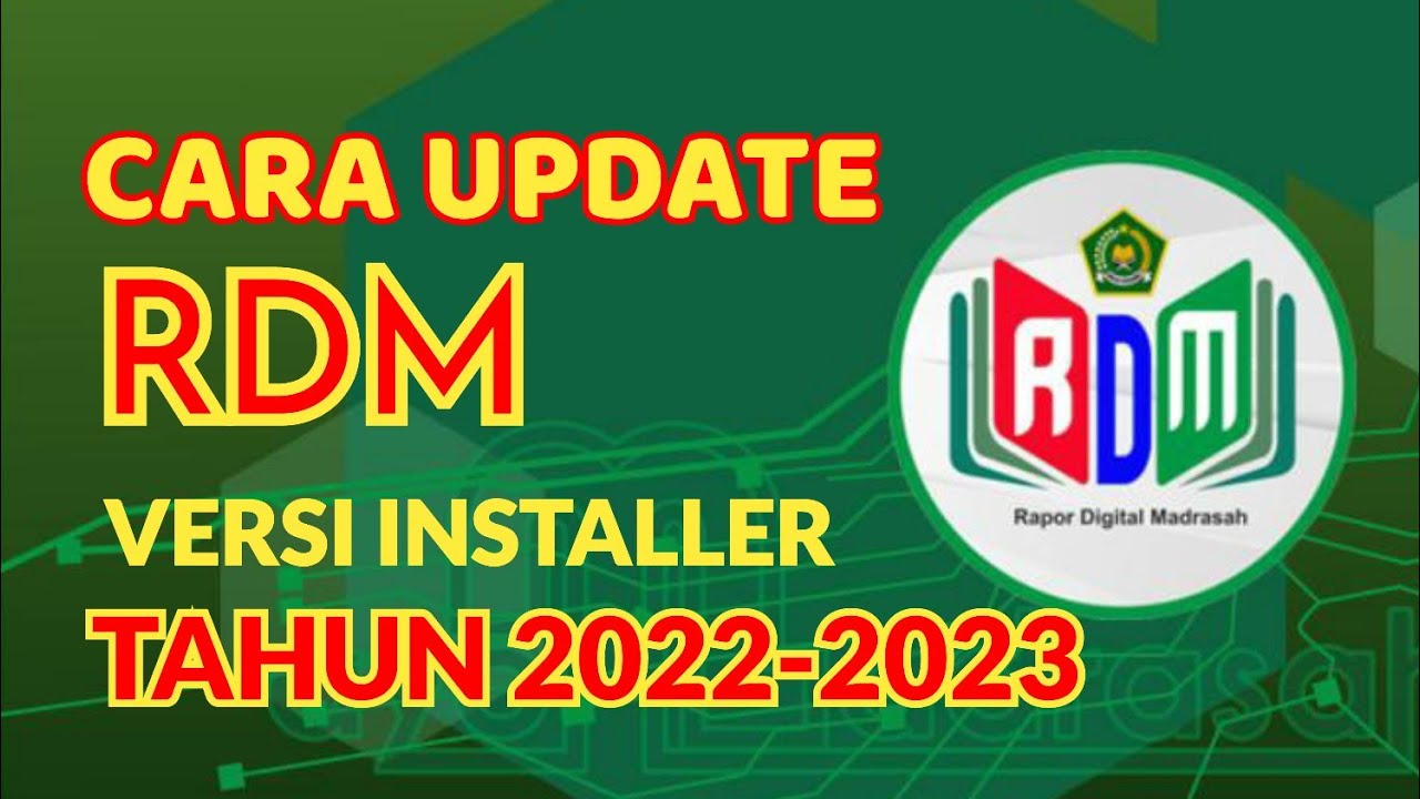 Cara Update RDM Madrasah 2022 - YouTube
