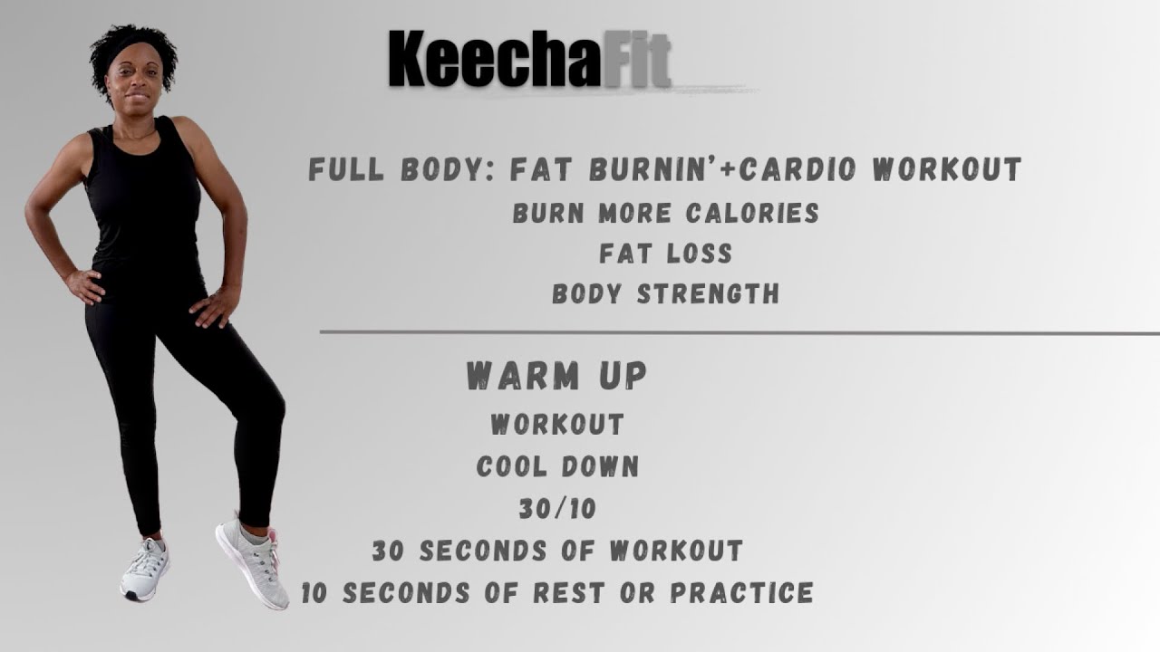 FULL BODY: FAT BURNIN'+CARDIO WORKOUT - YouTube