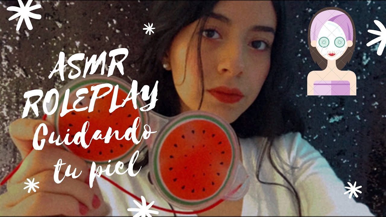 ASMR/ Roleplay/ Cuidando tu rostro💉🧴/ Sonidos relajantes/ ASMR en ...