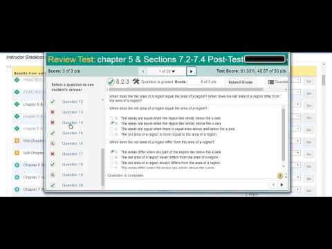 MyLab Reviewing Assignments and Changing Grades - YouTube