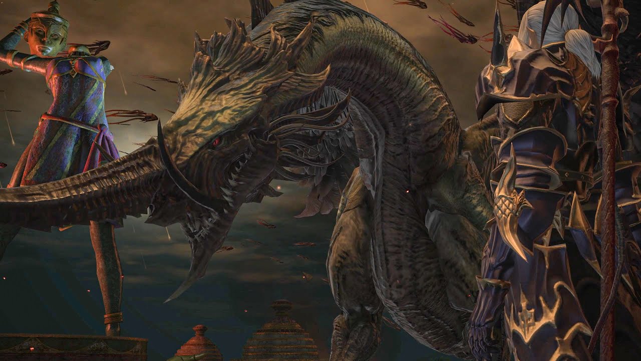 Estinien and Vrtra | Final Fantasy XIV: Endwalker - YouTube