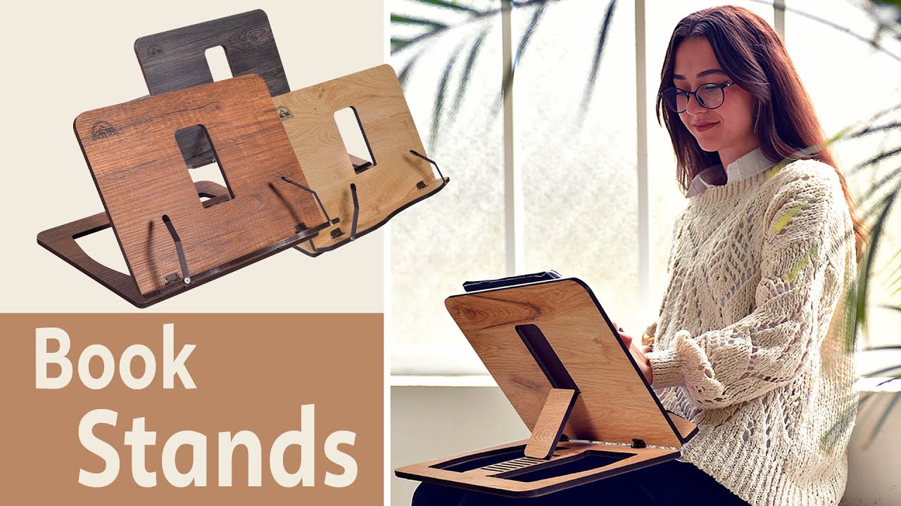 Angelycia Wooden Book Stand - YouTube
