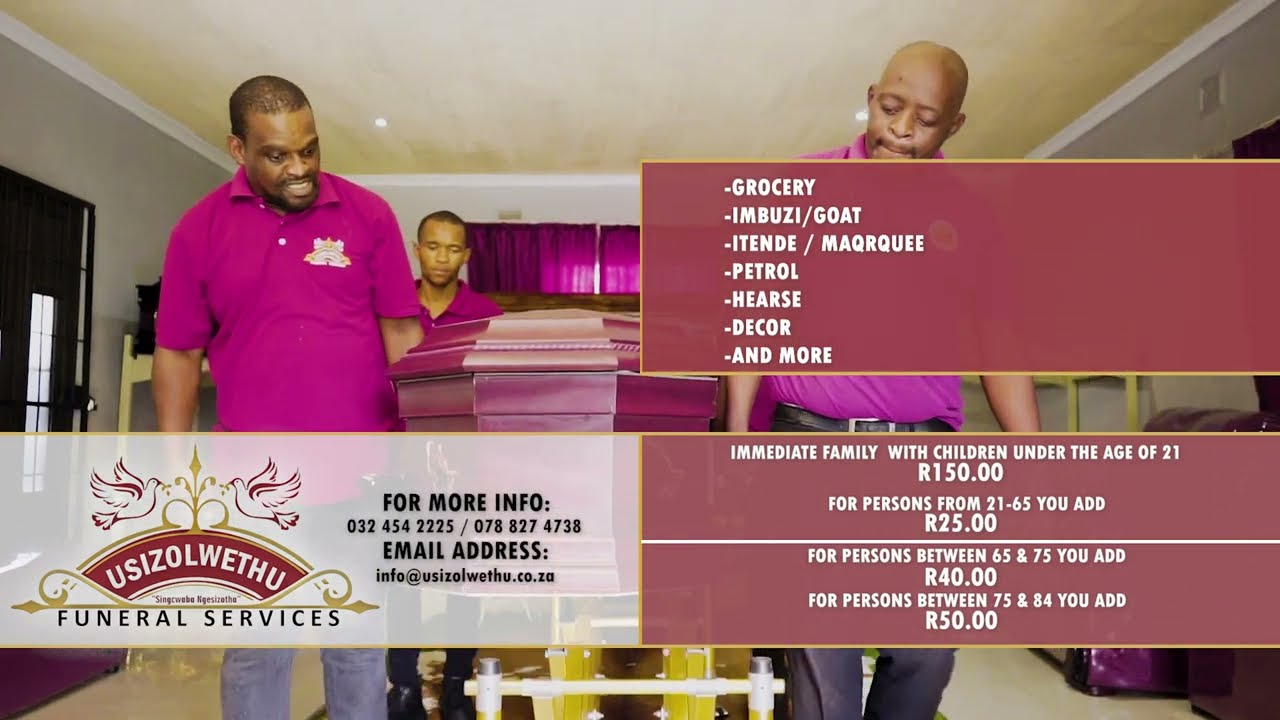 USIZOLWETHU FUNERAL SERVICES - YouTube