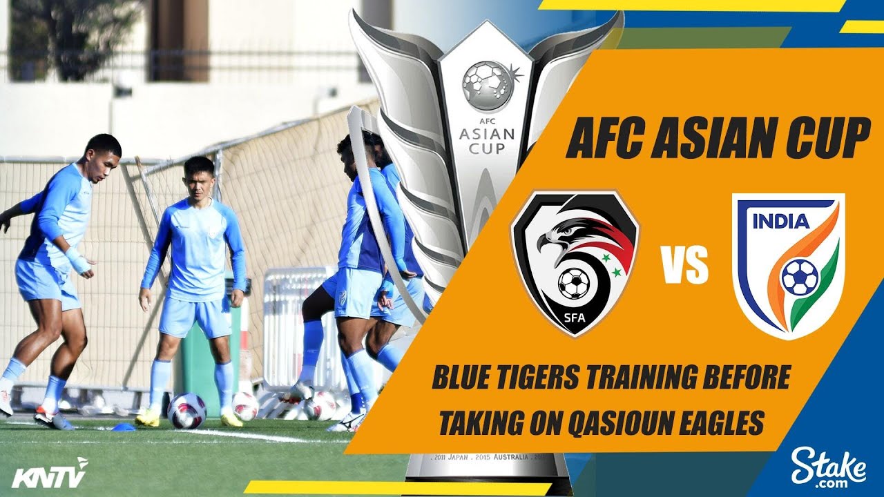 Syria Vs India | Indian Football Team Training Session | AFC Asian Cup ...