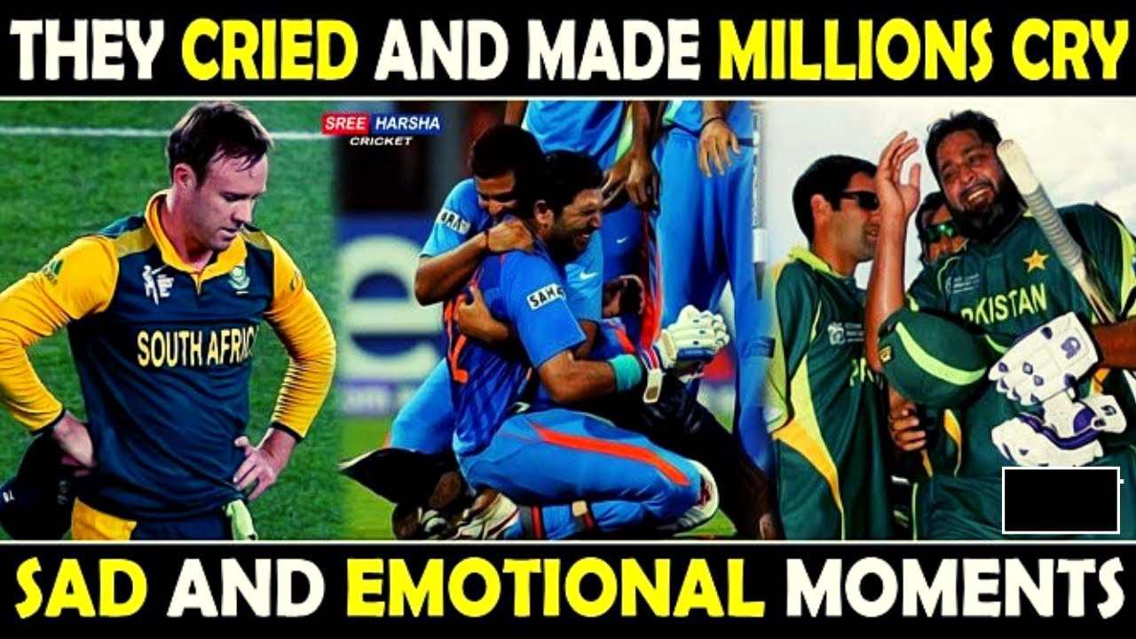 Top 15 Heart Touching Sad Emotional Moments in Indian Cricket Respect ...