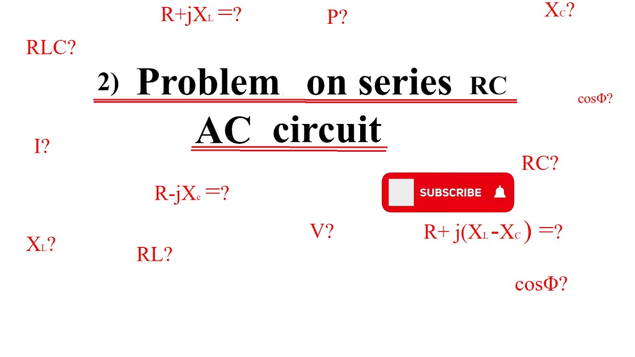 2 Problems on RC series AC Circuit - YouTube