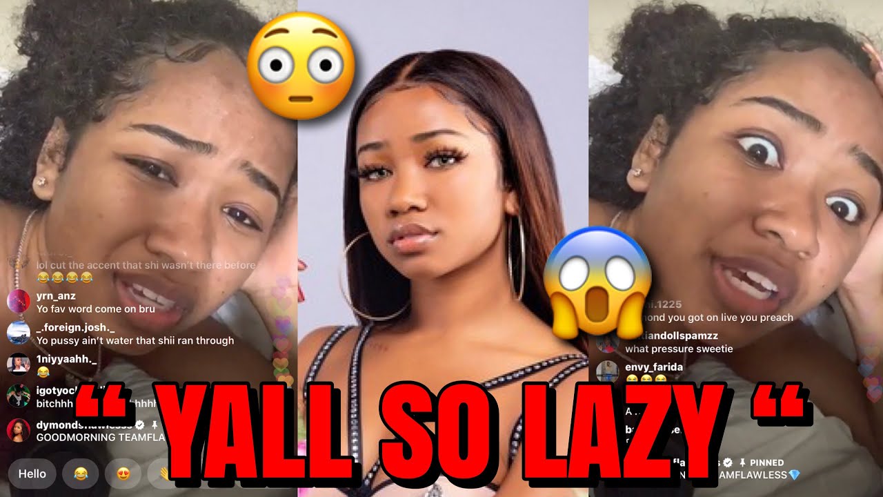 Dymond Flawless on live calling her fans lazy ‼️ is she ok ? 😱😱 - YouTube