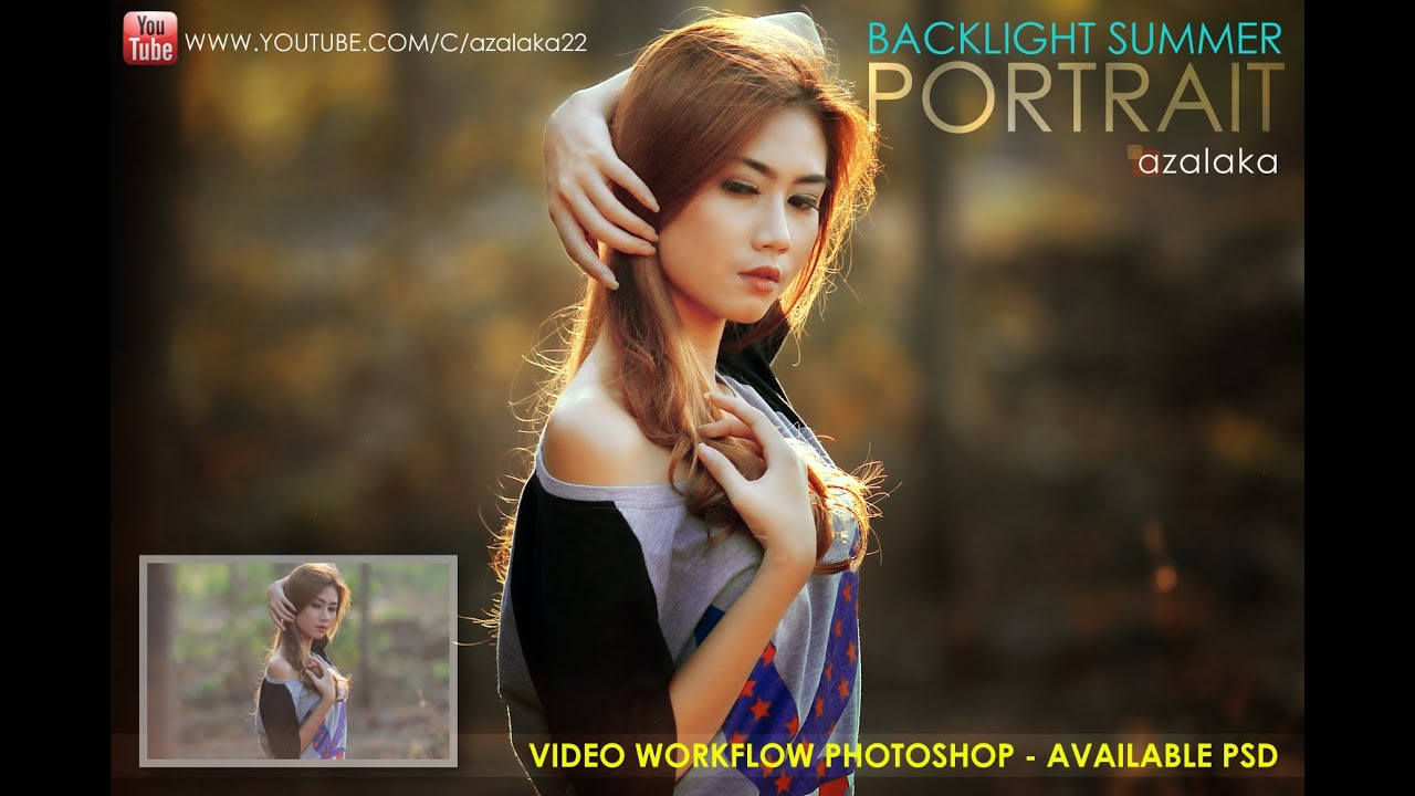 Photoshop Tutorial : Backlight Portrait of Shelvi - YouTube