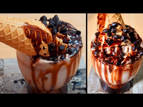 Chocolate Icecream Milkshake | Cornetto Cone Shake | Chocolate ...