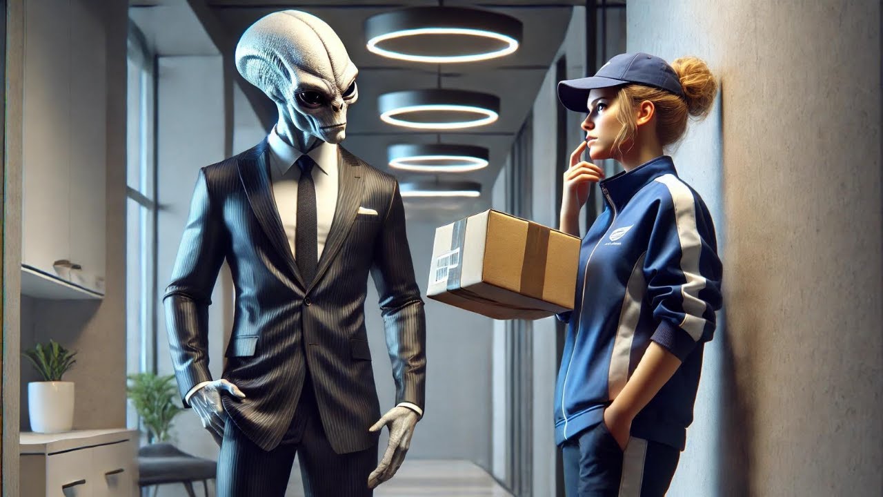 The Alien Lawyer Tried to Impress the Beautiful Human Delivery Girl ...