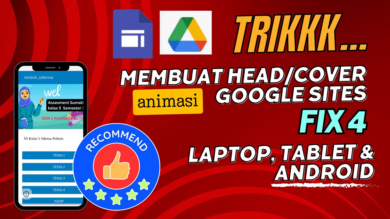 Triikk...Membuat Head/Cover Google sites | Animasi | Fix di Laptop ...
