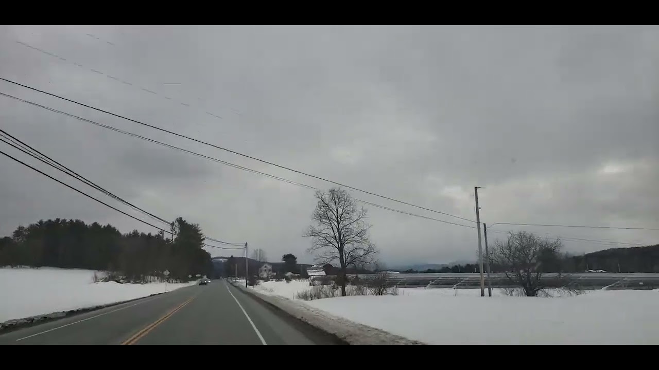 Driving in Route Vermont 100 going to Stowe VT - YouTube