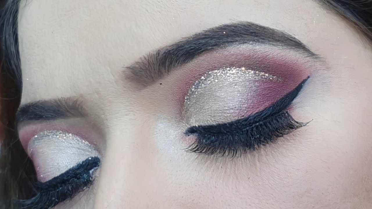 EASY 3-step Cut Crease Tutorial + GLITTER Cut Crease | Double Cut ...