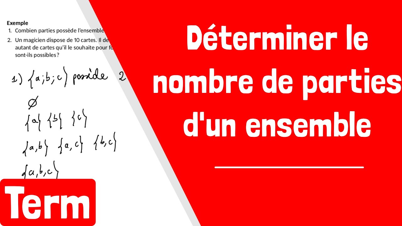 Comment déterminer le nombre de parties d'un ensemble ? - YouTube