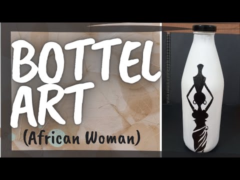 Bottel Art ||Acrylic paint on bottel || How to use Acrylic paints on ...