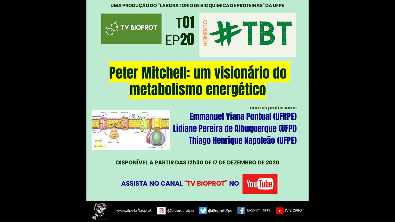 T1.E20 - Peter Mitchell: um visionário do metabolismo energético ...