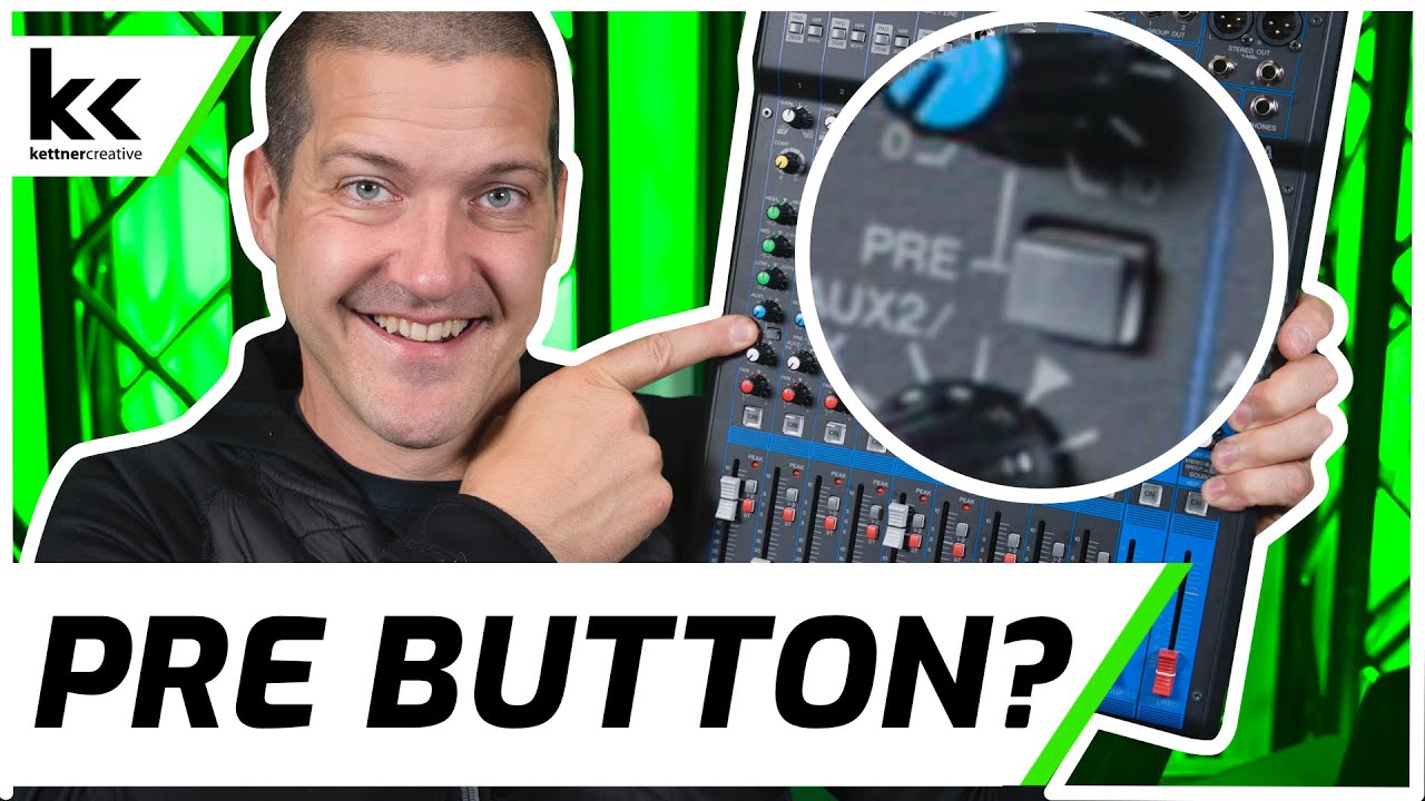 What Does PRE Button Do? | Audio Mixer Setup - YouTube