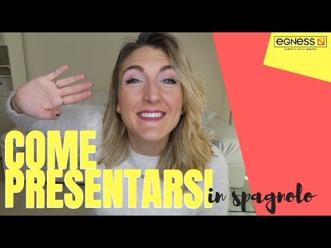 COME PRESENTARSI IN SPAGNOLO 🙋‍♀