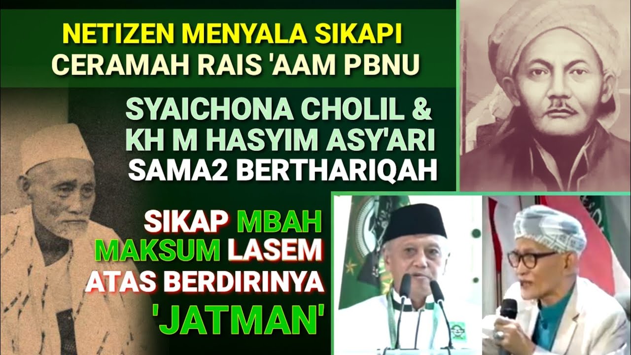 Sikap Mbah Maksum Lasem Atas Jatman | Syaichona Cholil & Kyai Hasyim ...