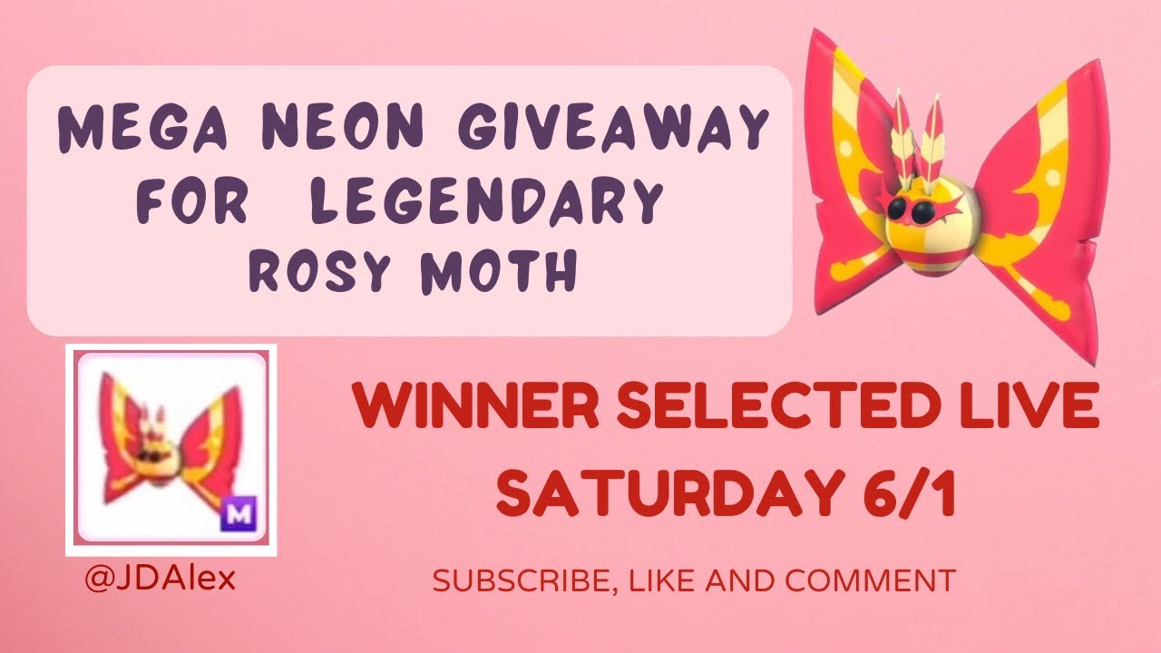 Making a MEGA NEON Legendary Rosy Maple Moth Pet in Roblox Adopt Me ...