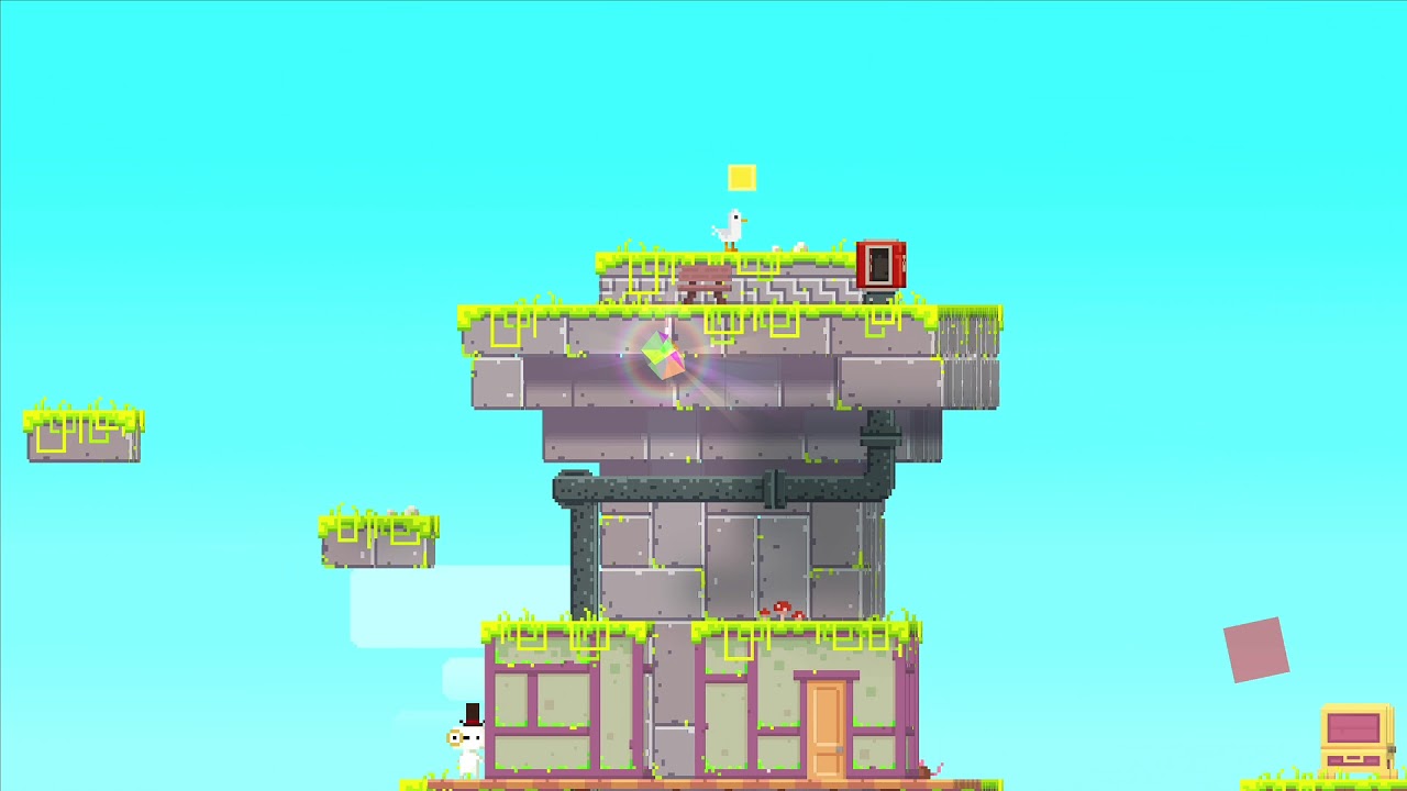 Fez gameplay - the cool part at the beginning 2d/3d game - YouTube