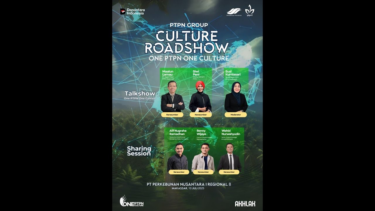 PTPN GROUP CULTURE ROADSHOW PTPN I REGIONAL 8 - YouTube