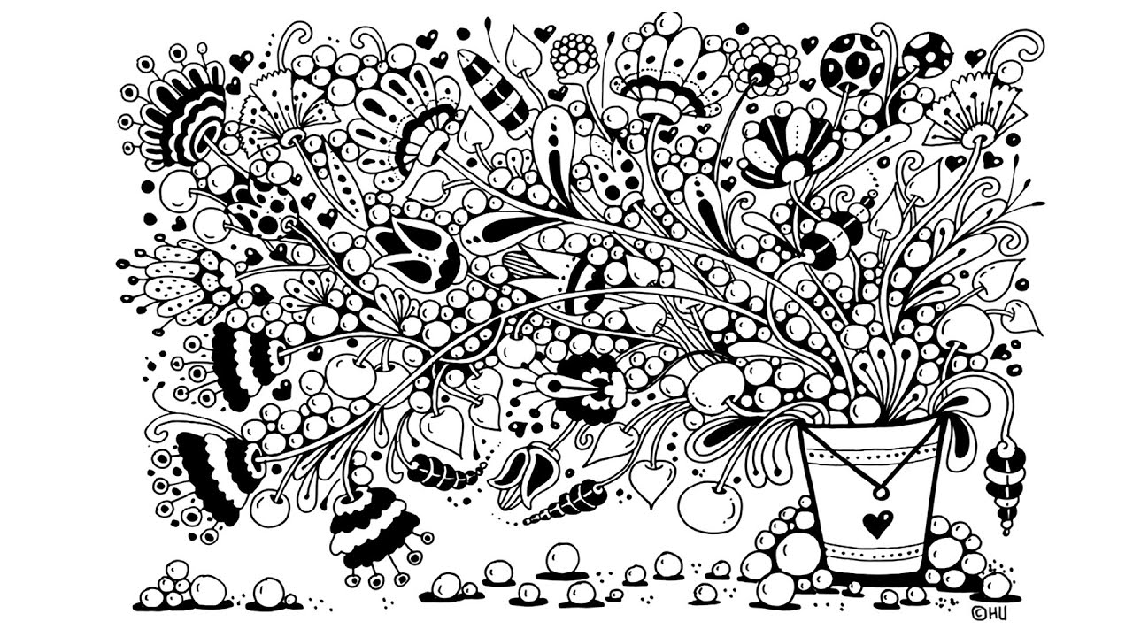 Zen doodle art for beginners ♡ zentangle art ♡ tangle drawing ...