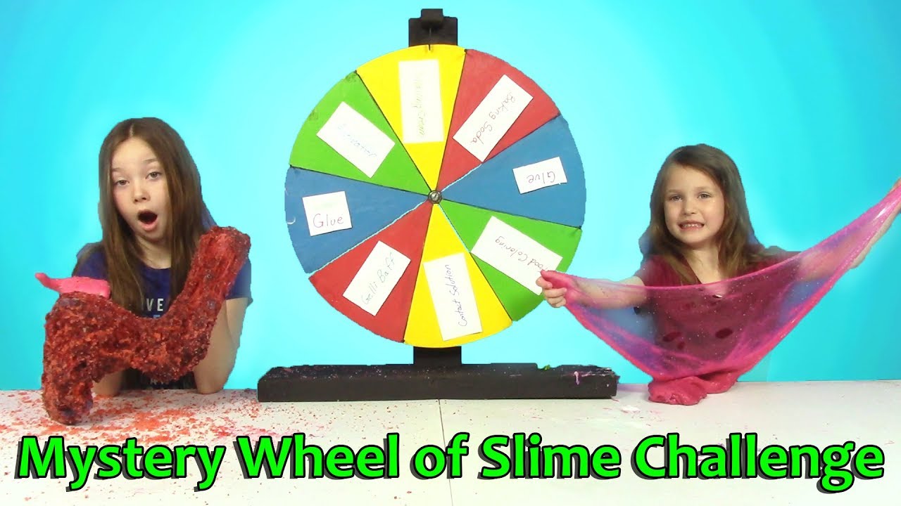 Mystery Wheel Of Slime Challenge The Sassy Kids - YouTube