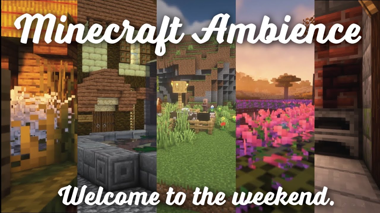 Beautiful Minecraft Landscapes + Ambience /w Music to Sleep/Study to ...