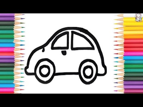 How To Draw Car 🚗|| Car Drawing Colouring for kids|| Kids Easy Car ...