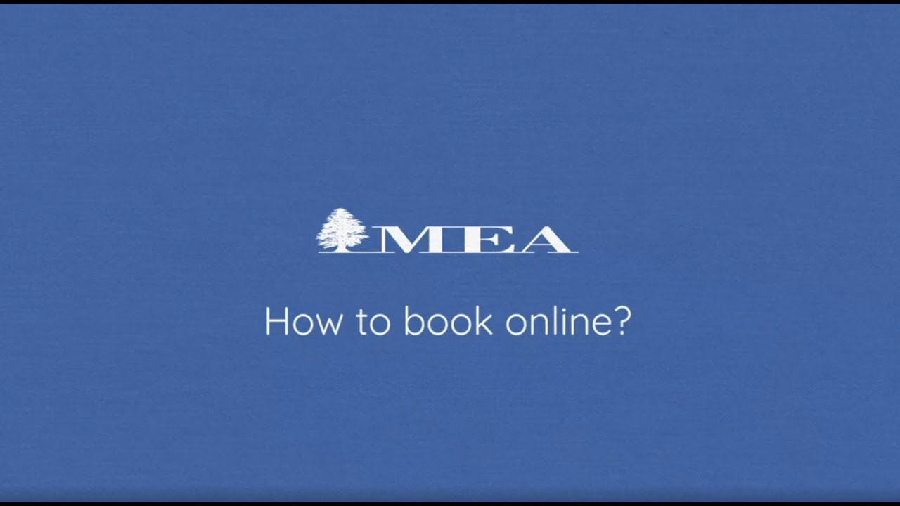 How to book a flight online with MEA - YouTube