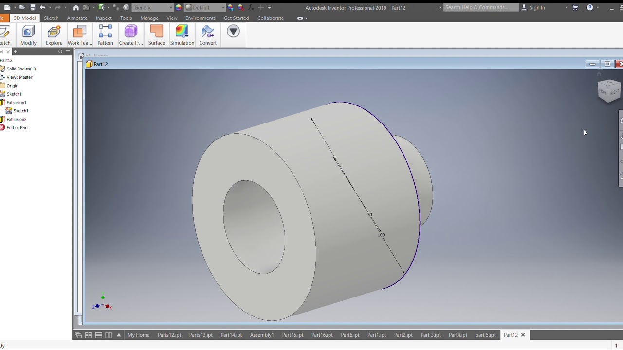 Autodesk Inventor Professional 2019 2020 02 12 01 14 28 - YouTube