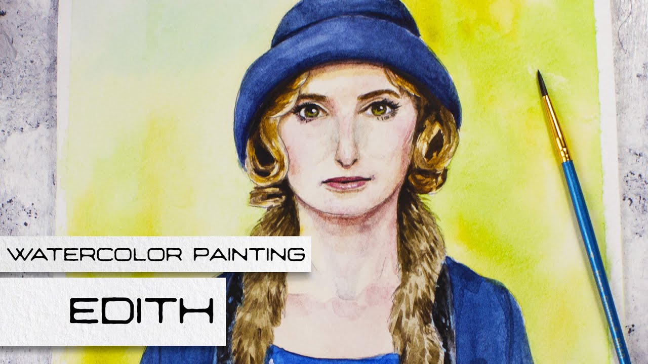 Speedpaint | EDITH | Watercolor painting process - YouTube